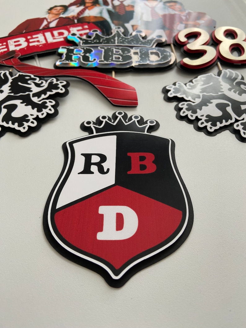 Handmade RBD Cake Topper, Rebelde Party Decor - Etsy
