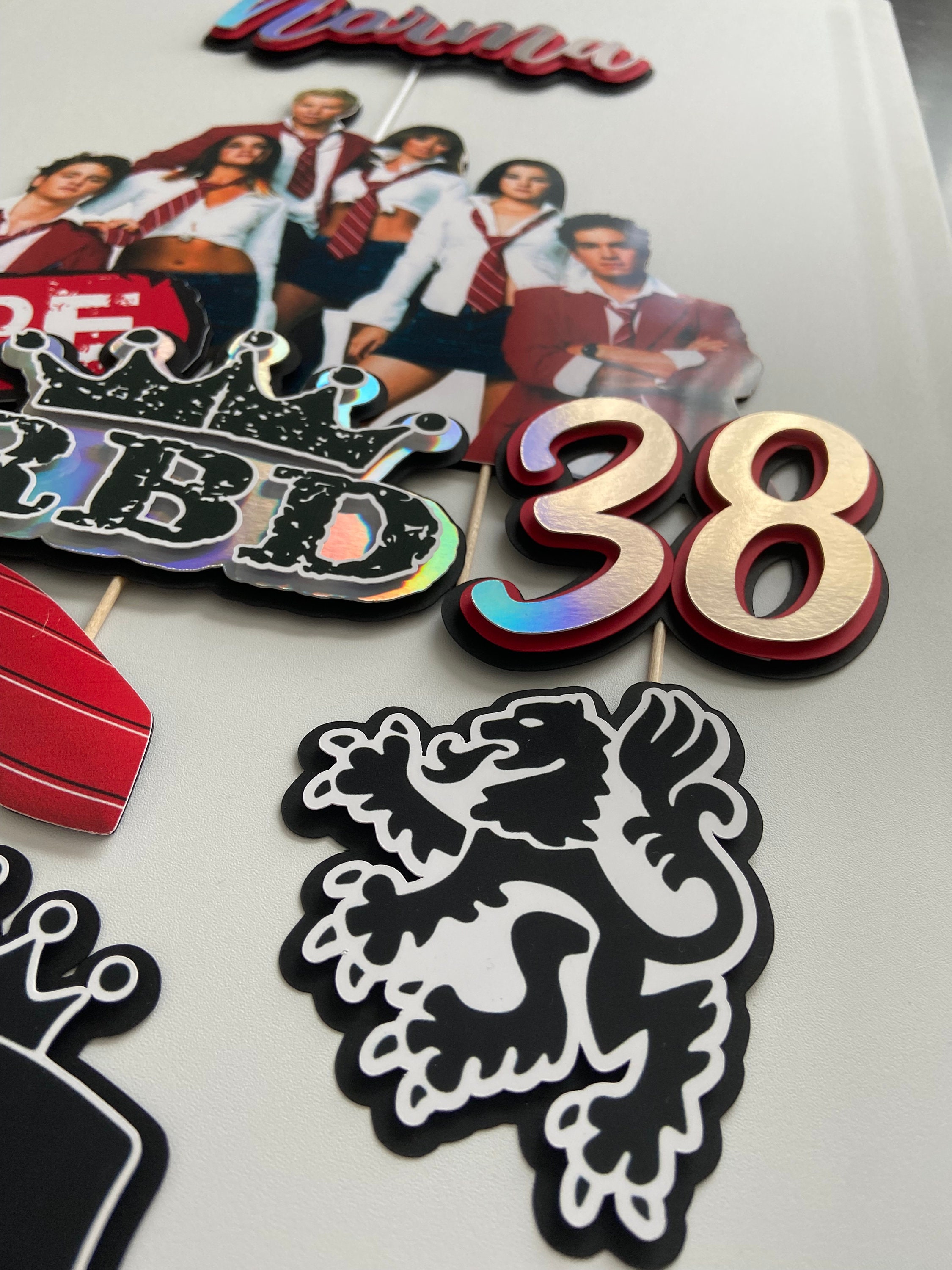 Handmade RBD Cake Topper, Rebelde Party Decor - Etsy