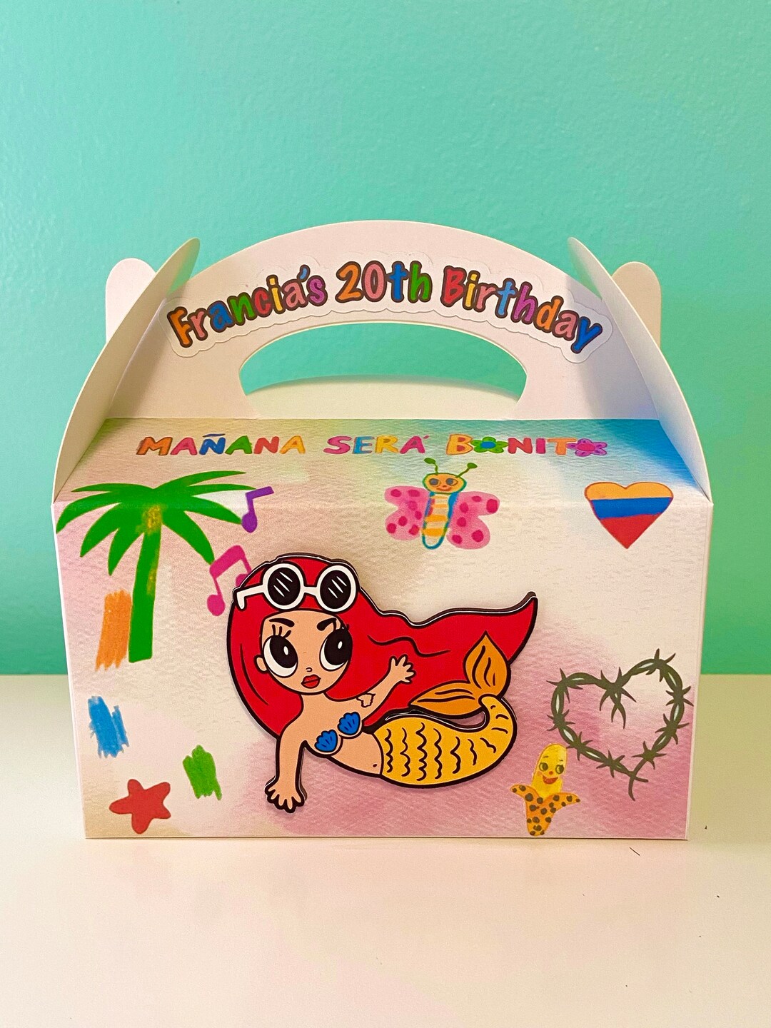 Karol G Mañana Sera Bonito Favor Boxes, Mermaid Party Boxes, Karol G ...