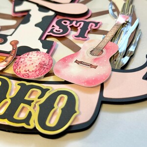 First Rodeo Pink Cake Topper, Cowgirl Theme Cake Topper, Baby’s First ...