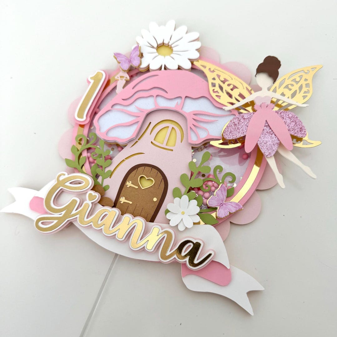 Fairy Cake Topper, Fairy First Birthday, Fairy Garden Cake Topper ...