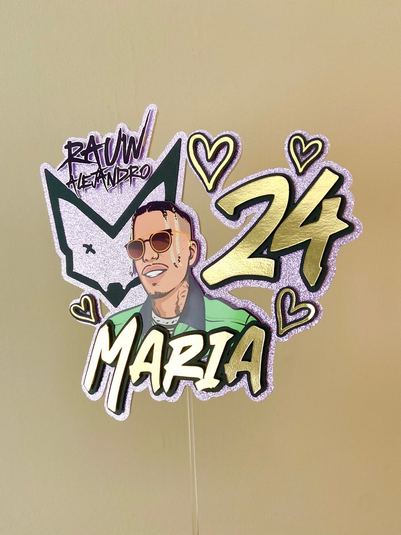 Rauw Alejandro Cake Topper, Rauw Alejandro Birthday Party, Rauw ...