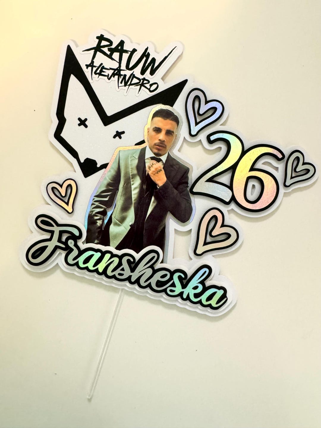 Rauw Alejandro Cosa Nuestra Cake Topper, Rauw Alejandro Birthday Party ...