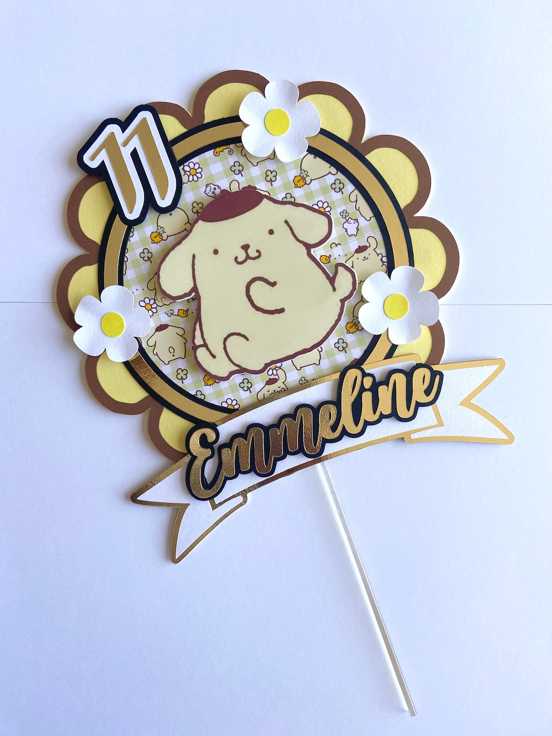 Pompompurin Cake Topper, Hello Kitty Birthday Party Decor - Etsy