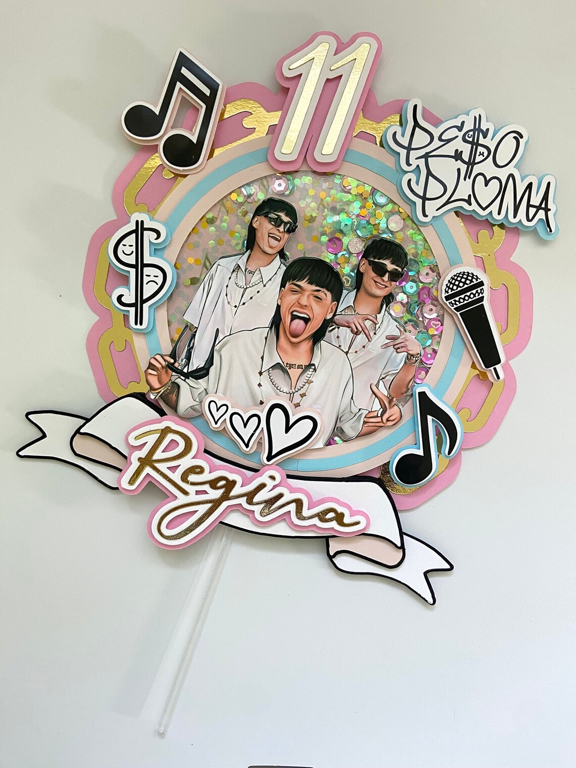 Peso Pluma Birthday Cake Topper, Handmade Party Decor - Etsy