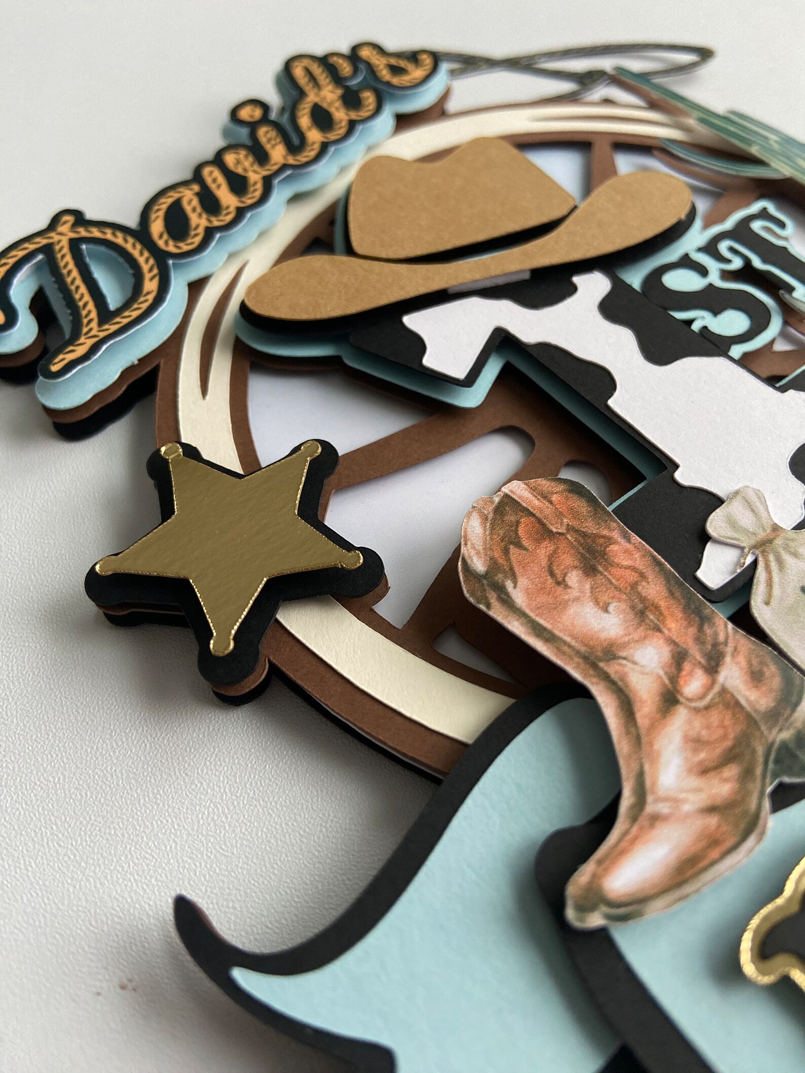 First Rodeo Cake Topper, Cowboy Theme Party - Etsy