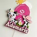 Cow Cake Topper, Pink Barn, Farm Birthday Party - Etsy