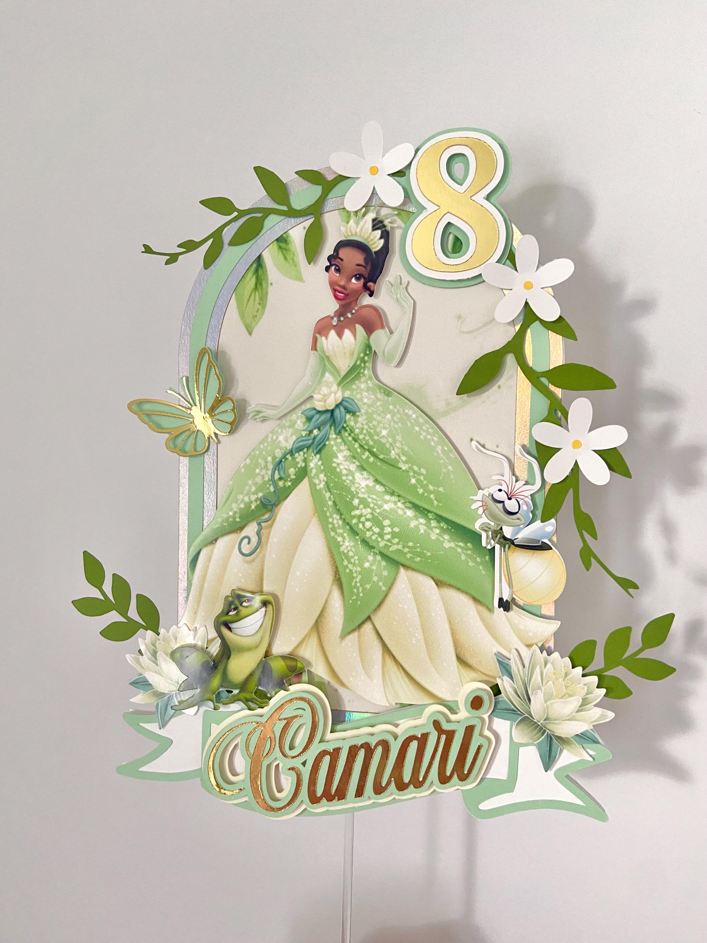 Princess Tiana Cake Topper, Princess and the Frog Cake Topper ...