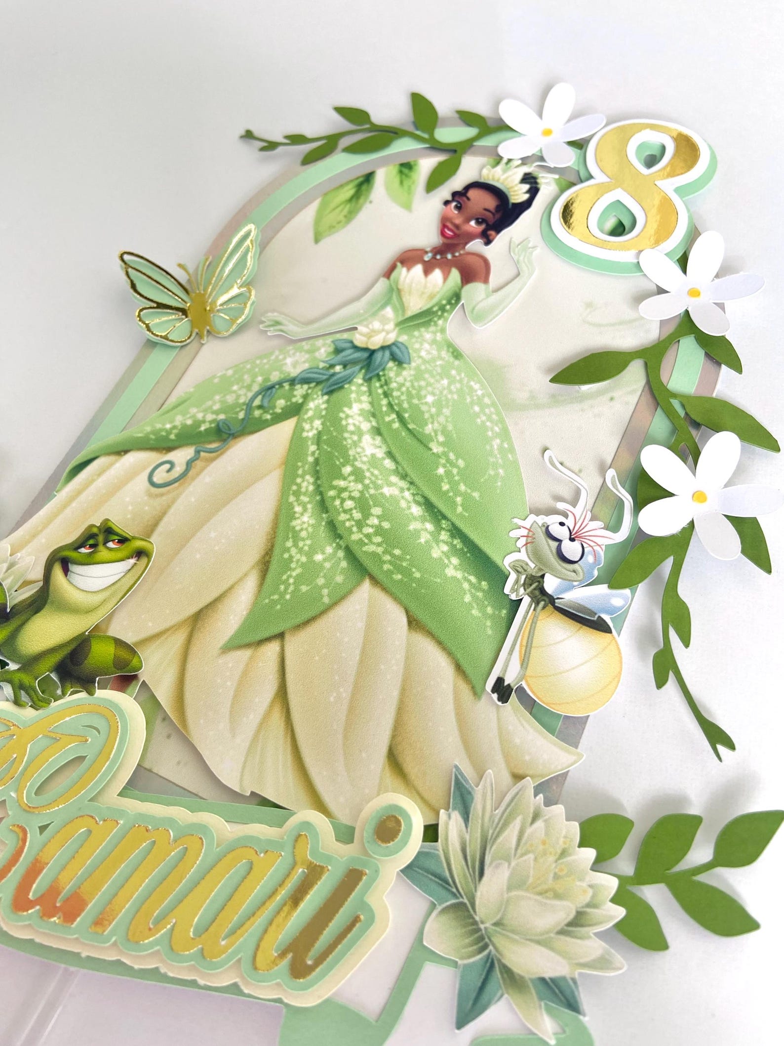 Princess Tiana Cake Topper, Princess and the Frog Cake Topper ...