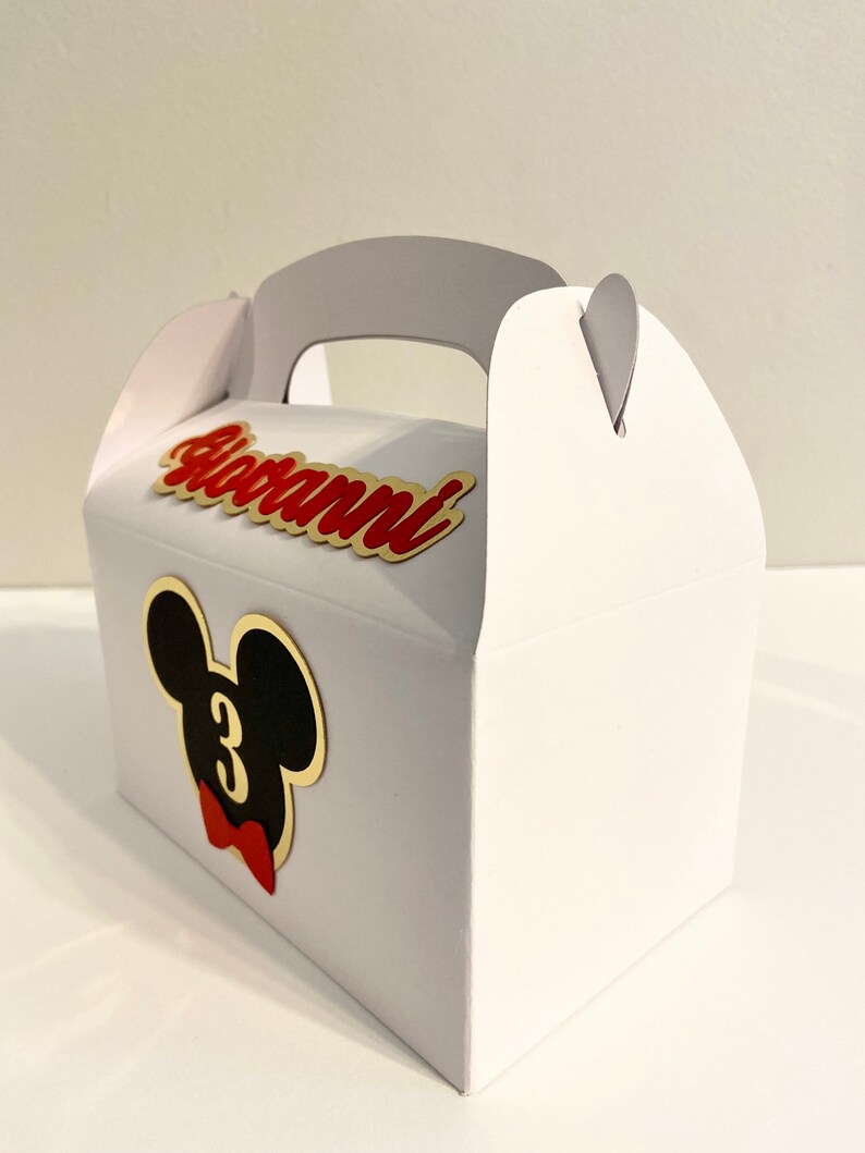 Mickey Inspired Birthday Party Favor Boxes - Etsy