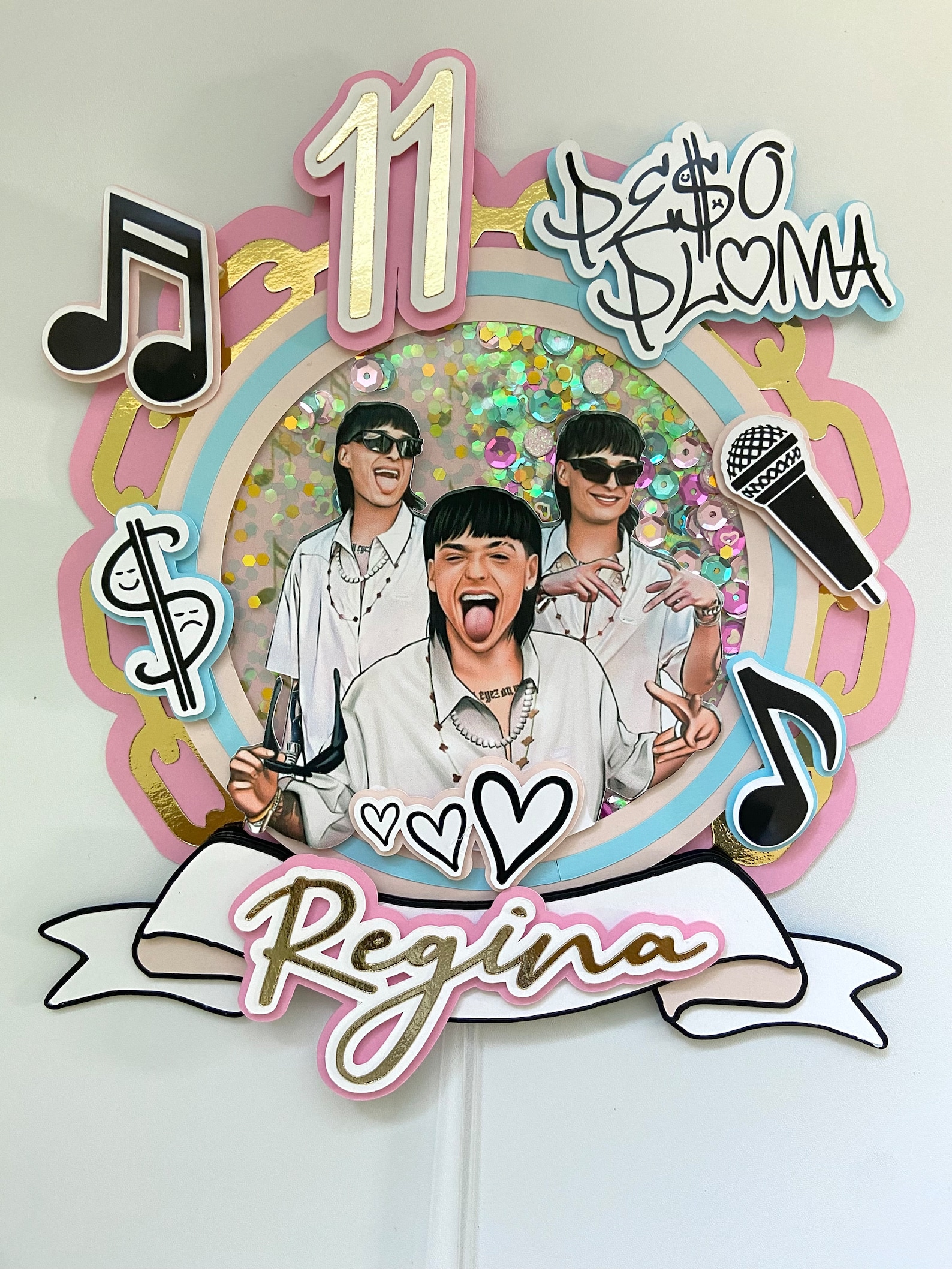 Peso Pluma Birthday Cake Topper, Handmade Party Decor - Etsy
