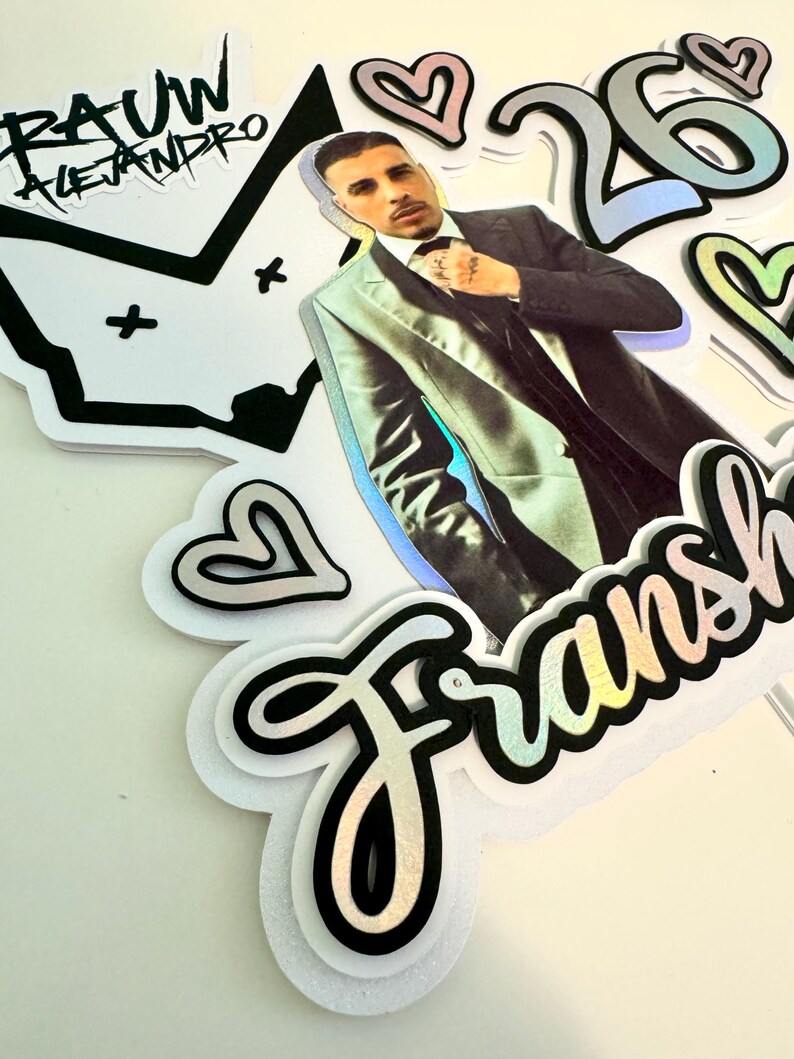 Rauw Alejandro Cosa Nuestra Cake Topper, Rauw Alejandro Birthday Party ...