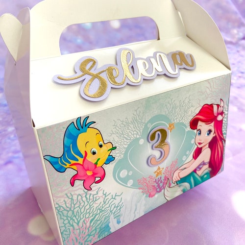 Little Mermaid Inspired Favor Boxes Princess Ariel Treat - Etsy