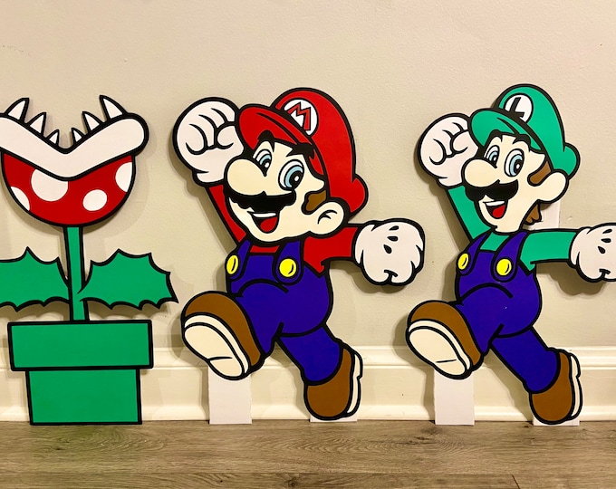Mario Party Decorations, Mario and Luigi Birthday, Mario Party Props ...