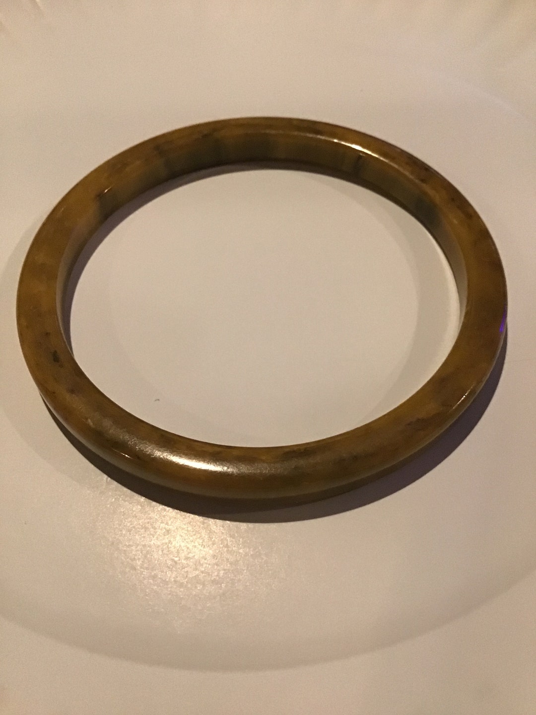 SALE - Vintage Bakelite Bangle - Bracelet - Swirls - Caramel - Spacer ...