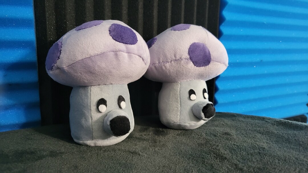 Upgraded Pvz Puff Shroom Plush Soft - Etsy