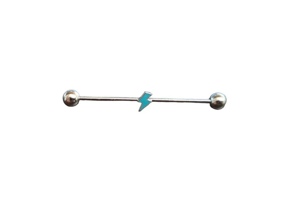 14G Turquoise Bolt Industrial Ear Piercing - Etsy