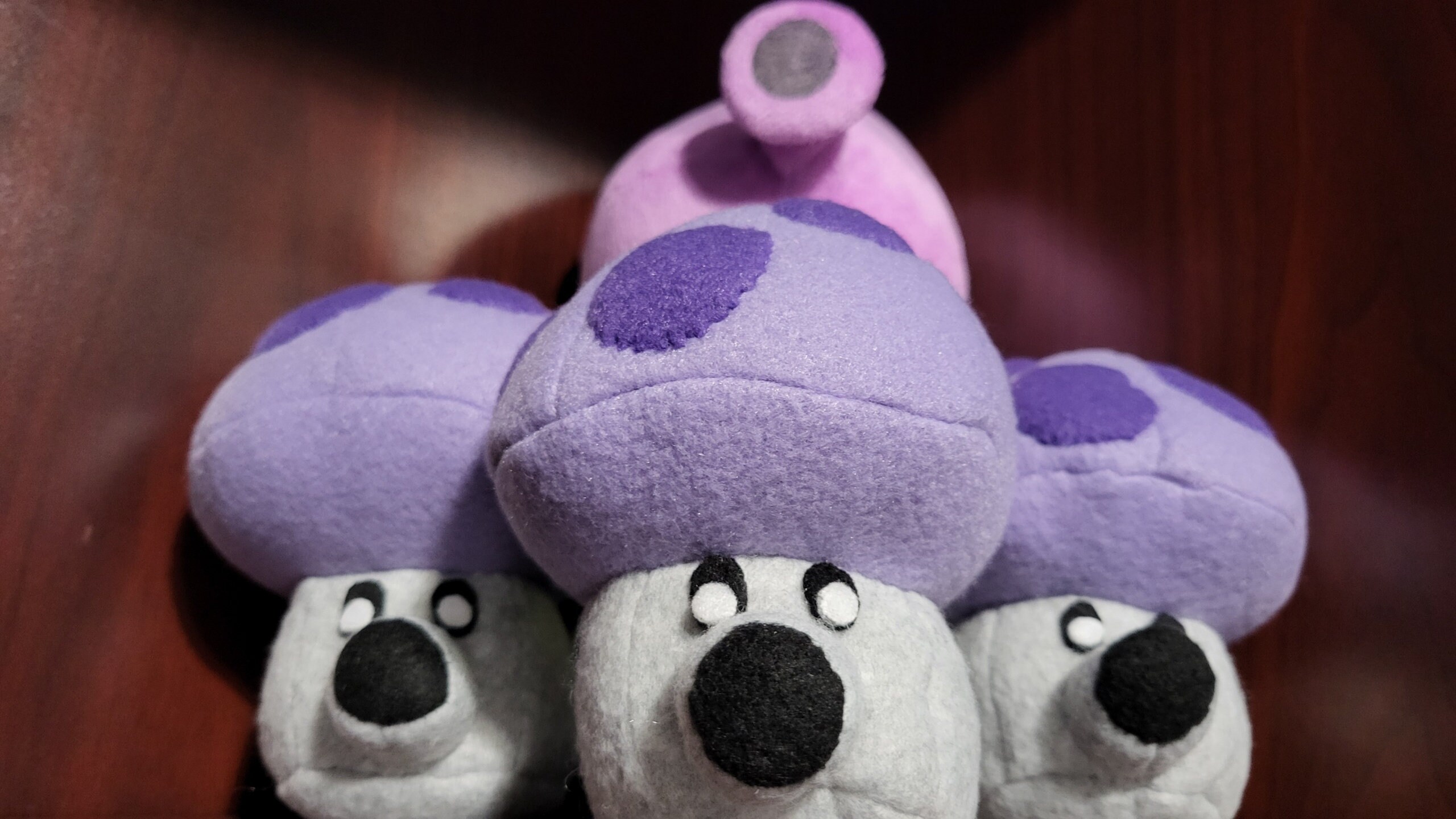 Pvz Puffshroom Plush 3 Pack - Etsy