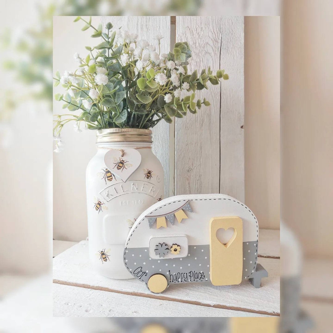 Caravan Ornaments Assorted Designs Made to Order. Freestanding, Wooden ...