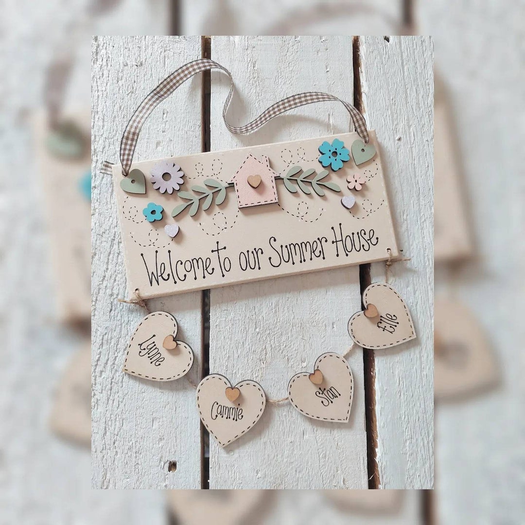 Welcome Signs. Summer House Sign, Playhouse Sign, Welcome to Our Home ...