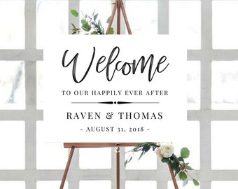 Elegant wedding sign | Etsy