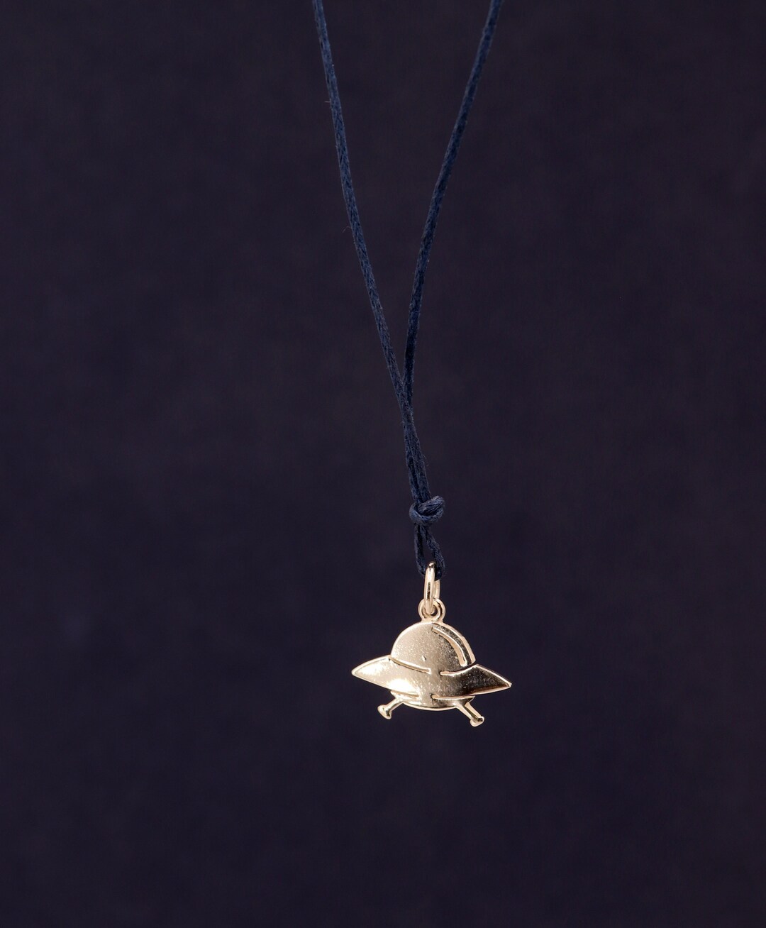 Silver Flying Saucer Spaceship Pendant Alien Pendant Gift - Etsy