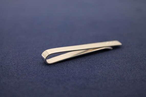 Personalized Sterling Silver Tie-bar With Engraving Wedding - Etsy