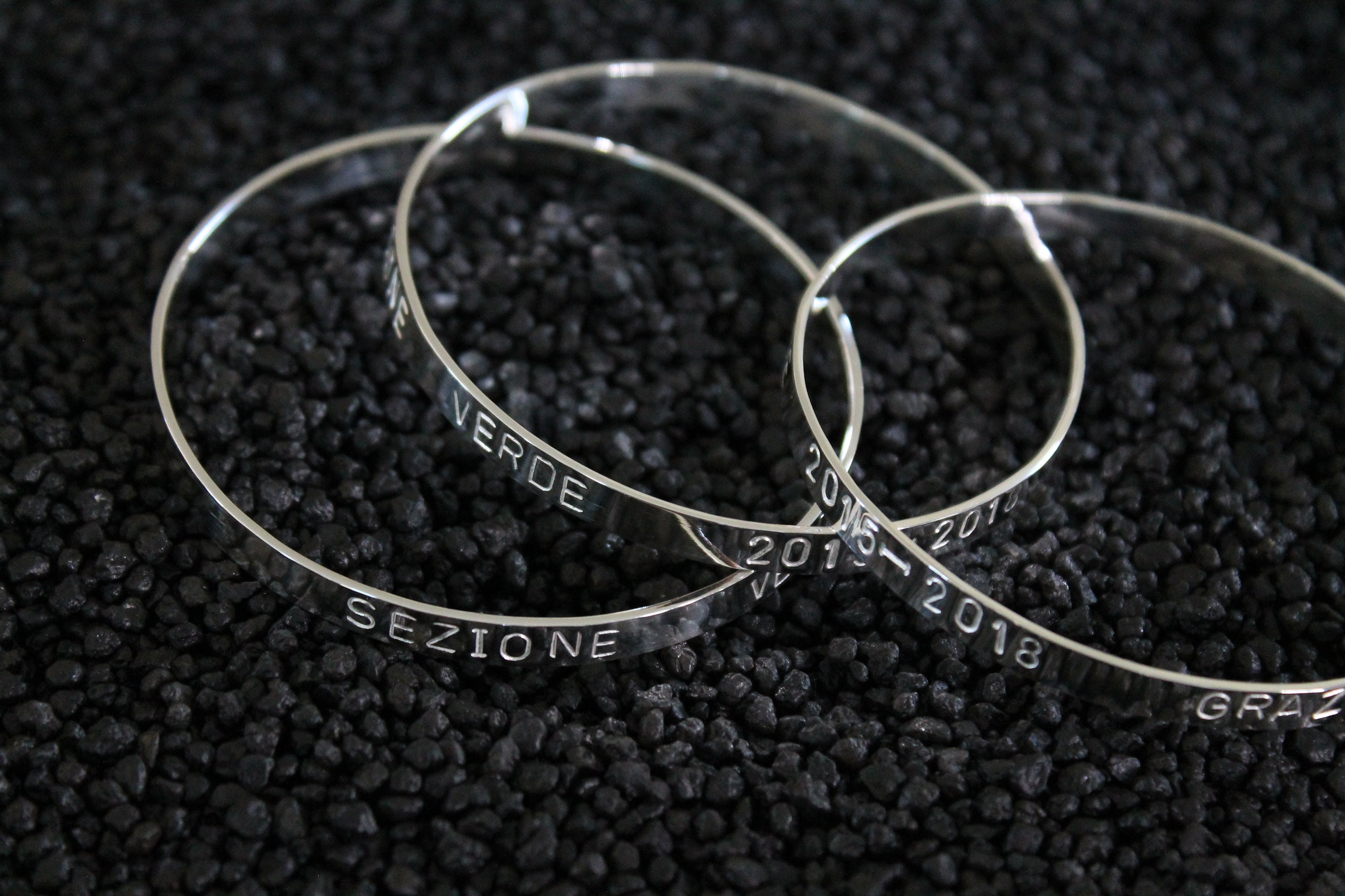 Handmade Sterling Silver Hoop Bracelets With Engraving Gift | Etsy