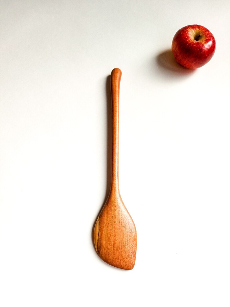 Plum Wood Cooking Spoon for Right Handed People, HQ Traditional ...
