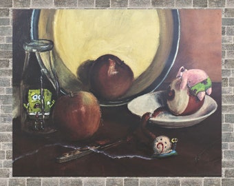 Alien Vacation 8x10 Print of Altered Thrift Store Painting - Etsy