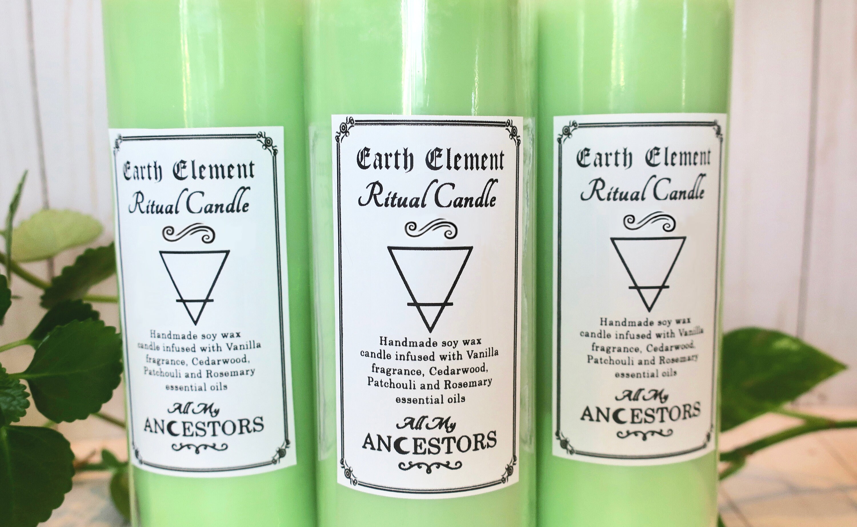 Earth Element Ritual Candle - Etsy Singapore