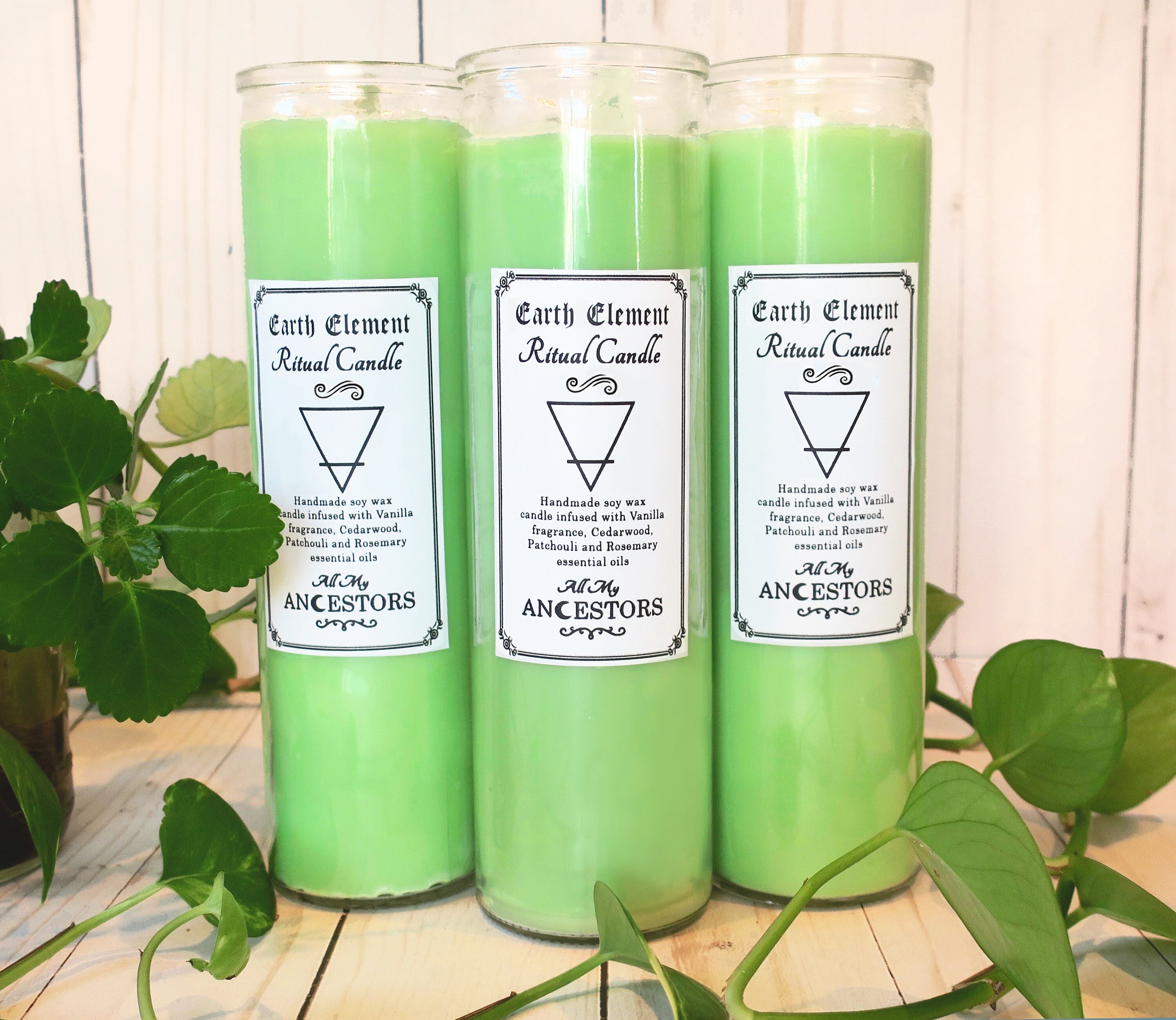 Earth Element Ritual Candle - Etsy Singapore
