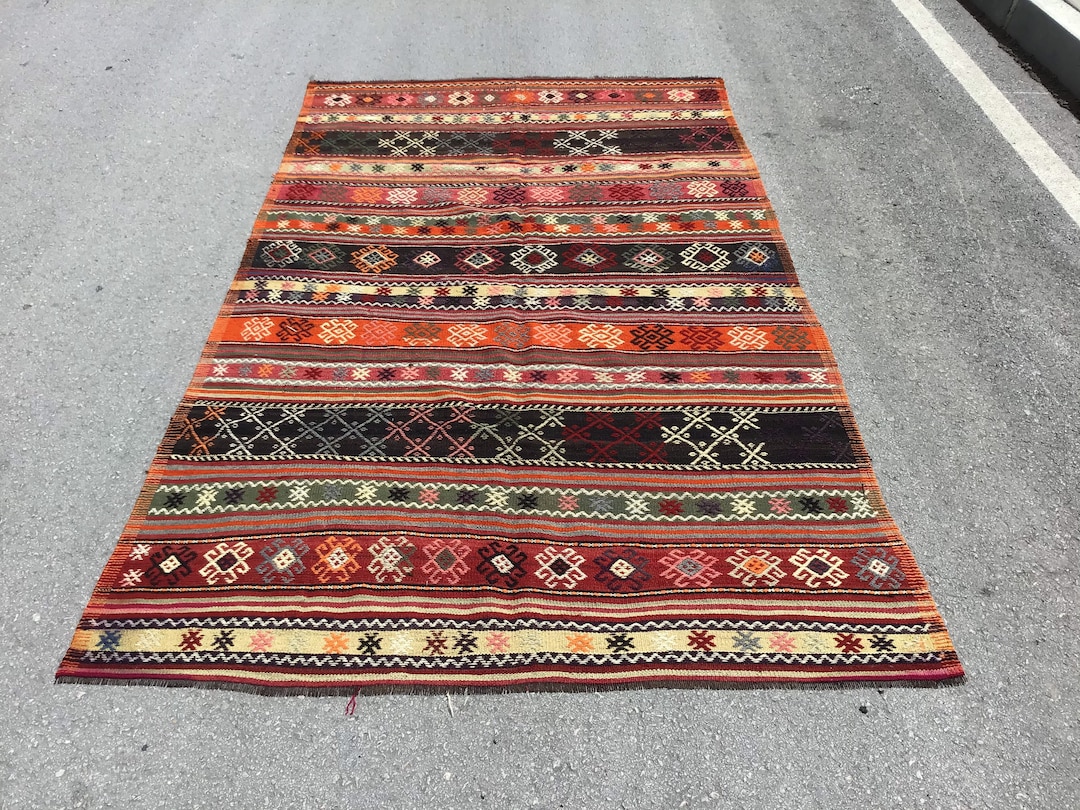 Vintage Turkish Handmade Kilim Rugs, Kelim Teppich, Tapis, Kilim Rugs ...