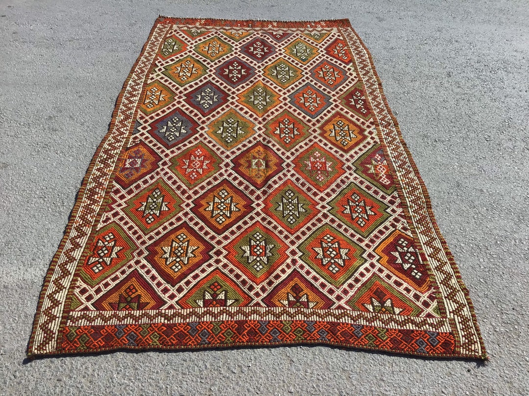 Vintage Turkish Handmade Kilim Rugs, Kelim Teppich, Tapis, Kilim Rugs ...