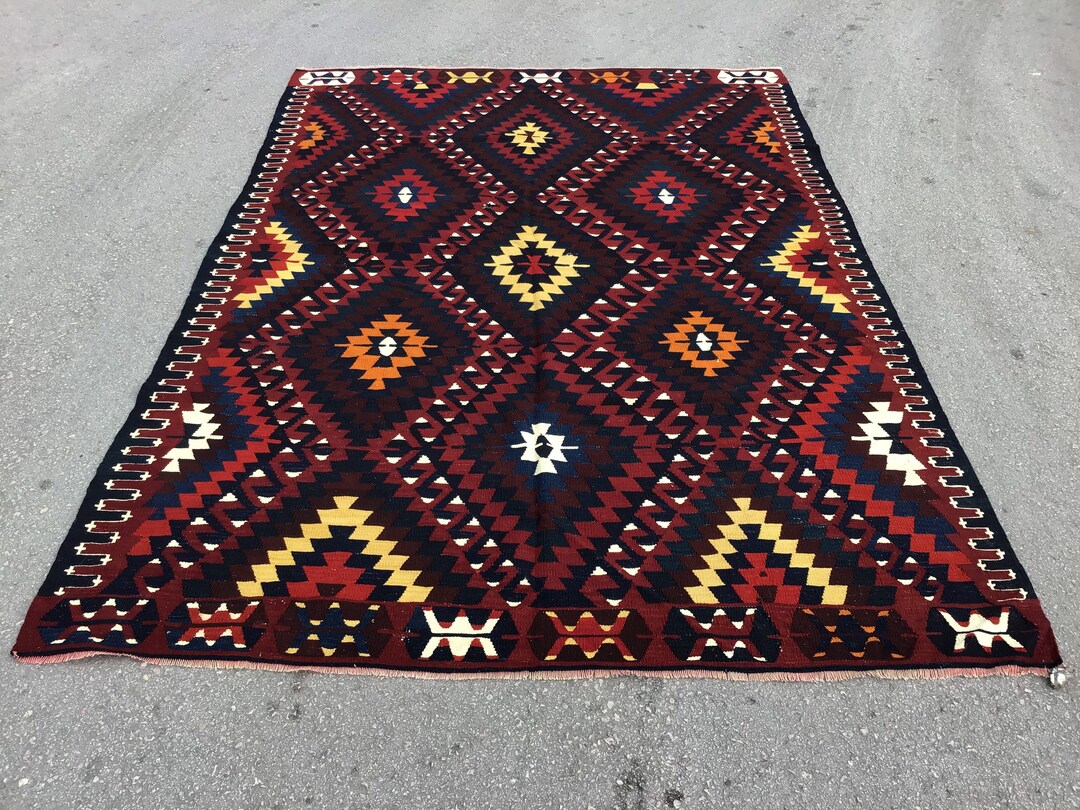 Vintage Turkish Handmade Kilim Rugs, Kelim Teppich, Tapis, Kilim Rugs ...