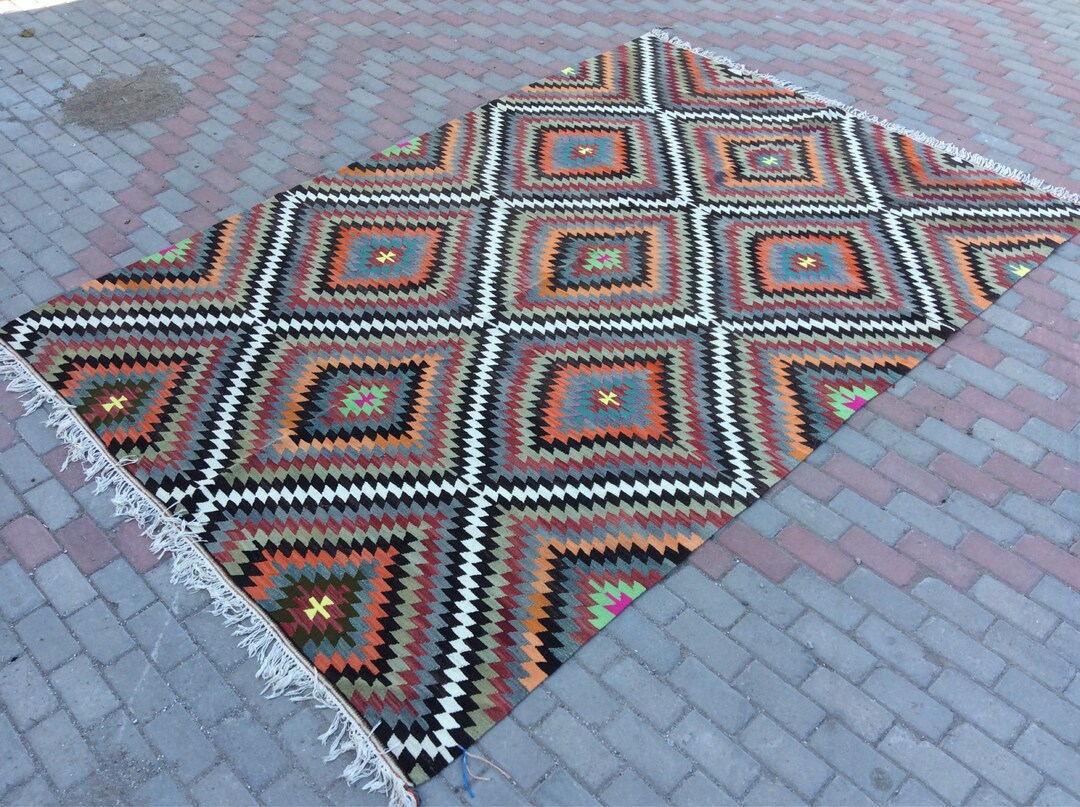 Vintage Turkish Handmade Kilim Rugs, Kelim Teppich, Tapis, Kilim Rugs ...