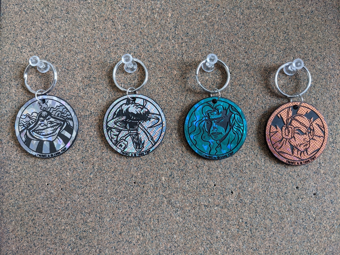 Upcycled Pogs Slammer Keychain Spawn - Etsy