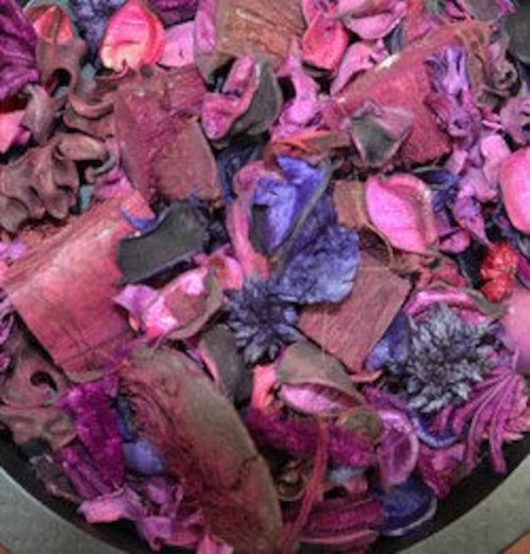 Unscented Purple Potpourri Mix: Holiday Candle Accents, Bowl Filler - Etsy