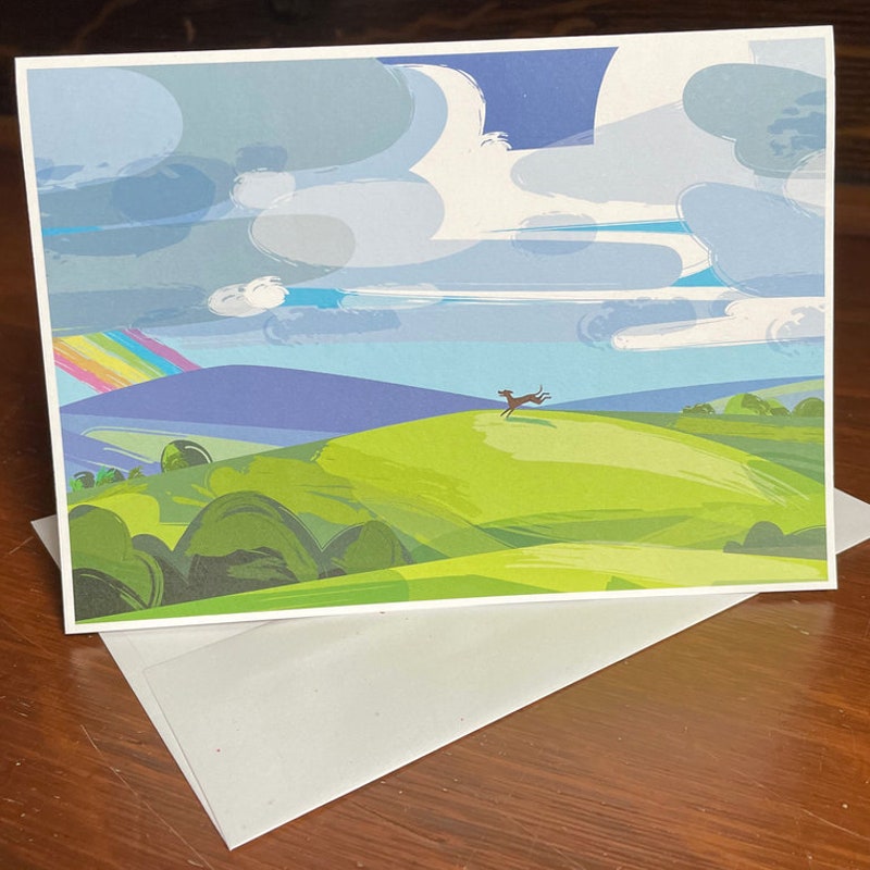 Rainbow Bridge Card - Etsy