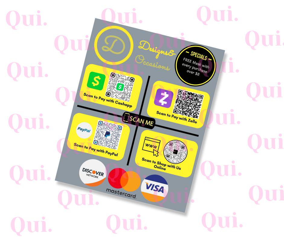 Payment Flyer Design - Etsy