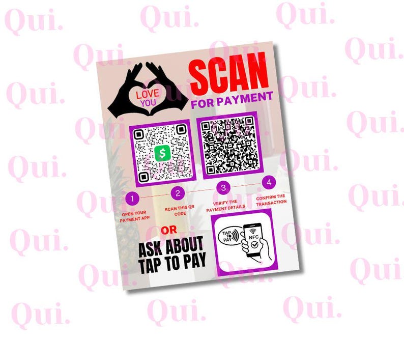 Payment Flyer Design - Etsy