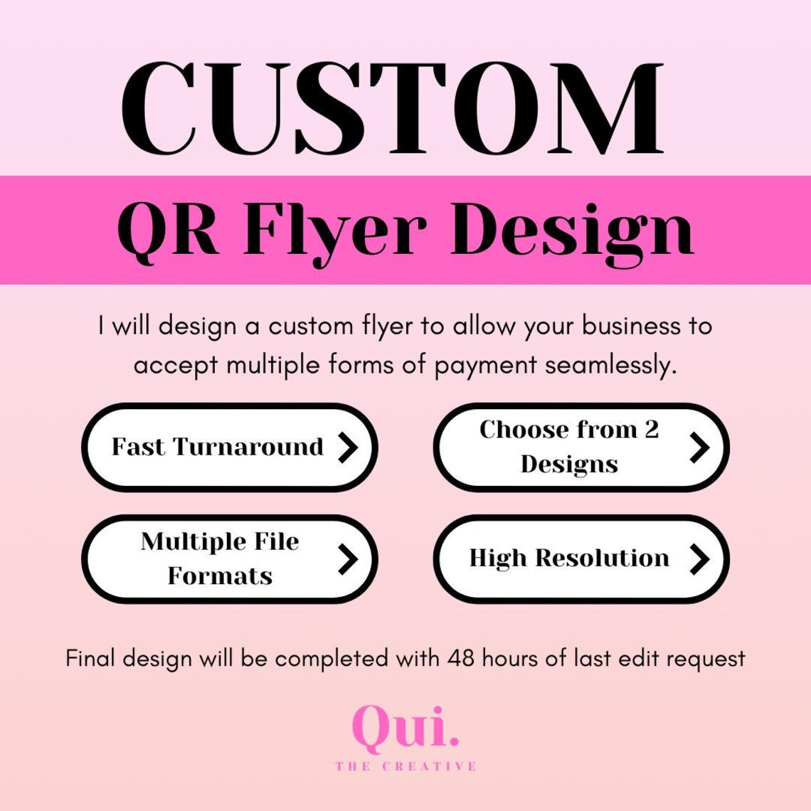 Payment Flyer Design - Etsy