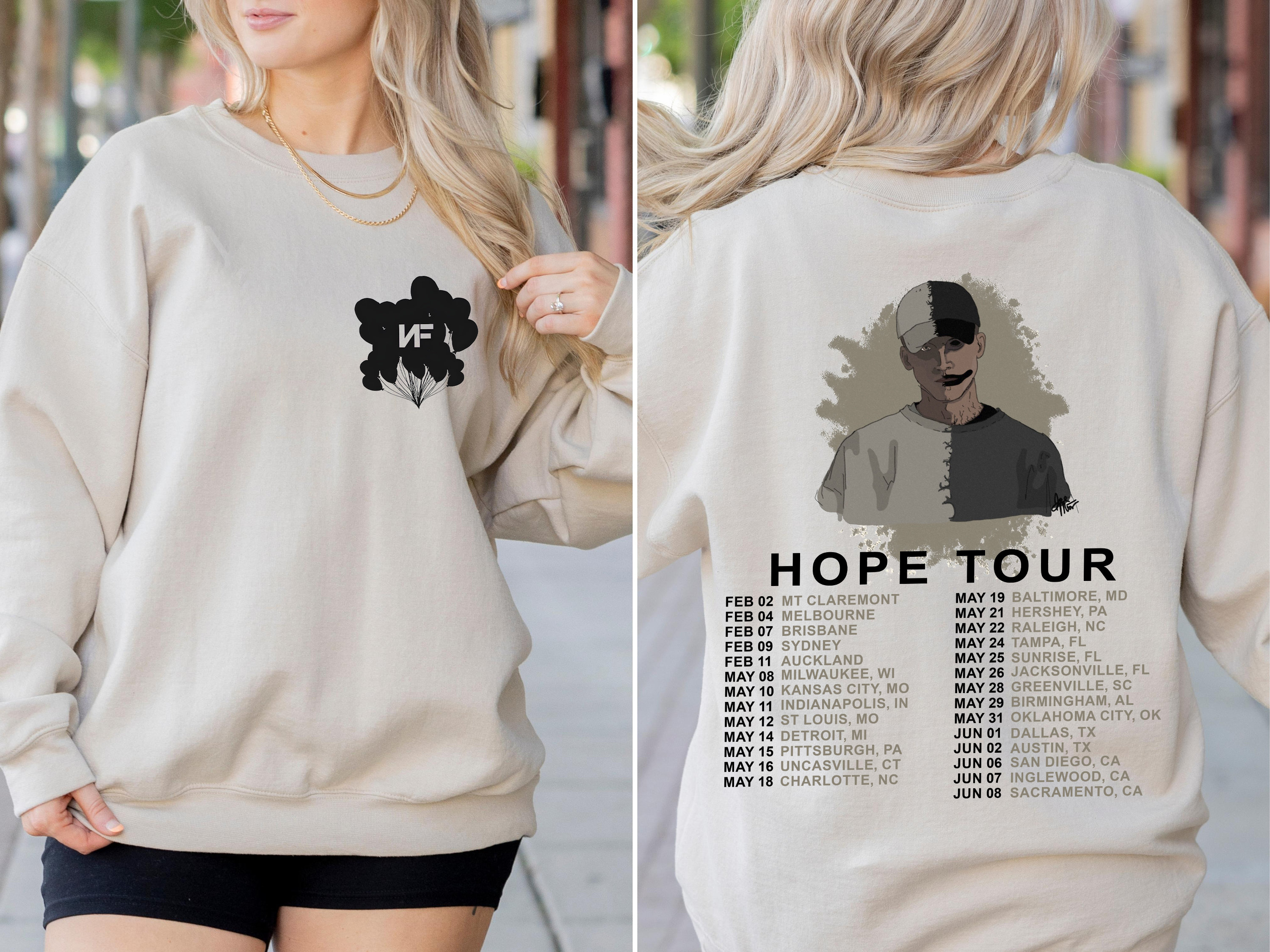 Hope 2024 Merch, NF Hope Tour Shirt, NF Hope Tour 2024 Shirt, Rapper NF Fan Shirt sold by ...