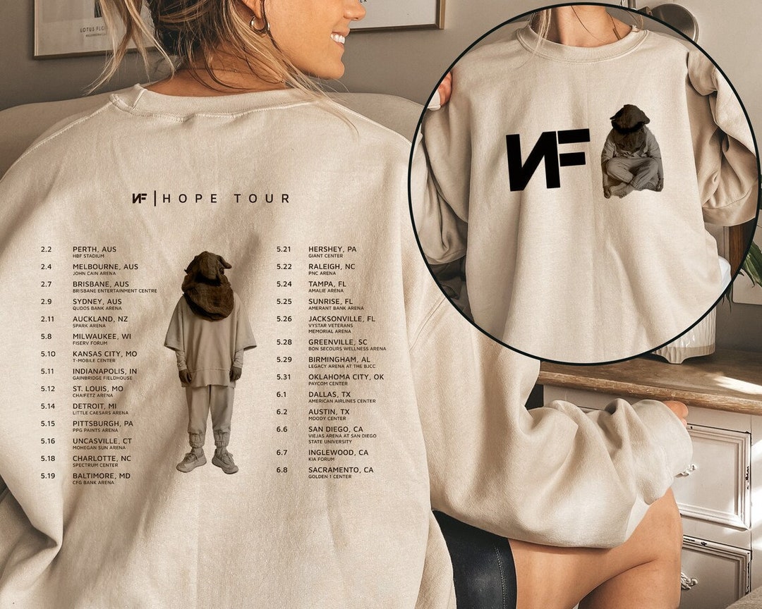 Vintage Hope Tracklist 2024 Merch, NF Hope Tour Shirt, NF Hope Tour ...