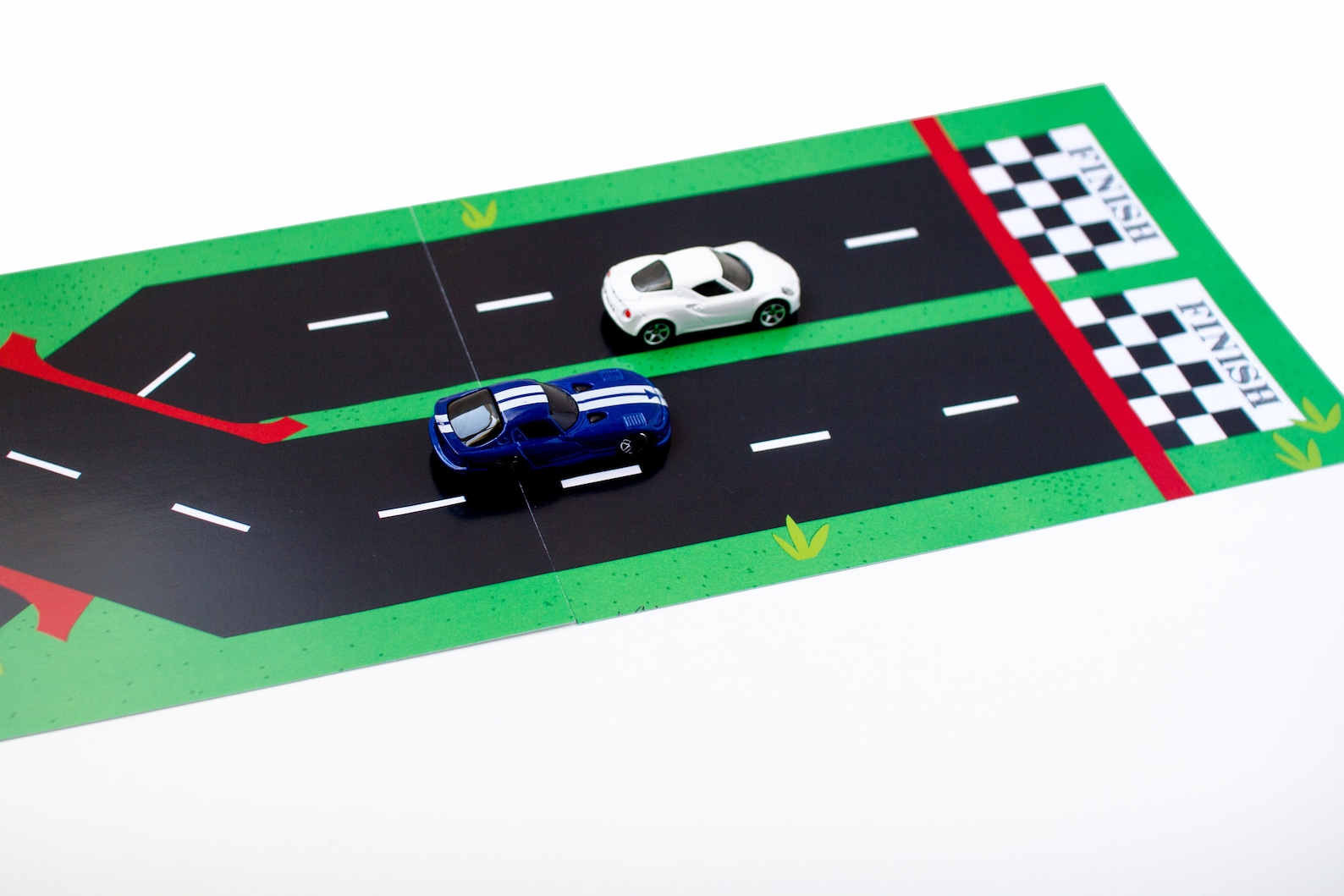 Toy Car Play Mat, Race Track Set. Printable Road Play Mat - Etsy
