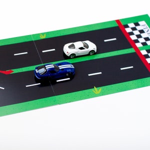 Toy Car Play Mat, Race Track Set. Printable Road Play Mat - Etsy