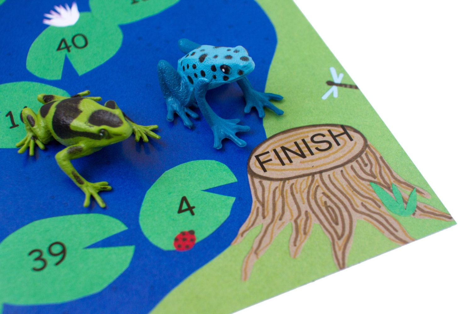 Preschool Printable Educational Game. Frog Game Board With Customizable ...