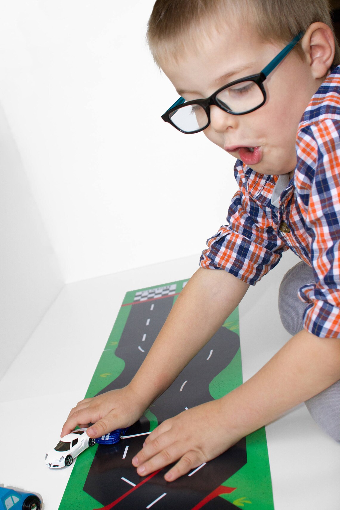 Toy Car Play Mat, Race Track Set. Printable Road Play Mat - Etsy