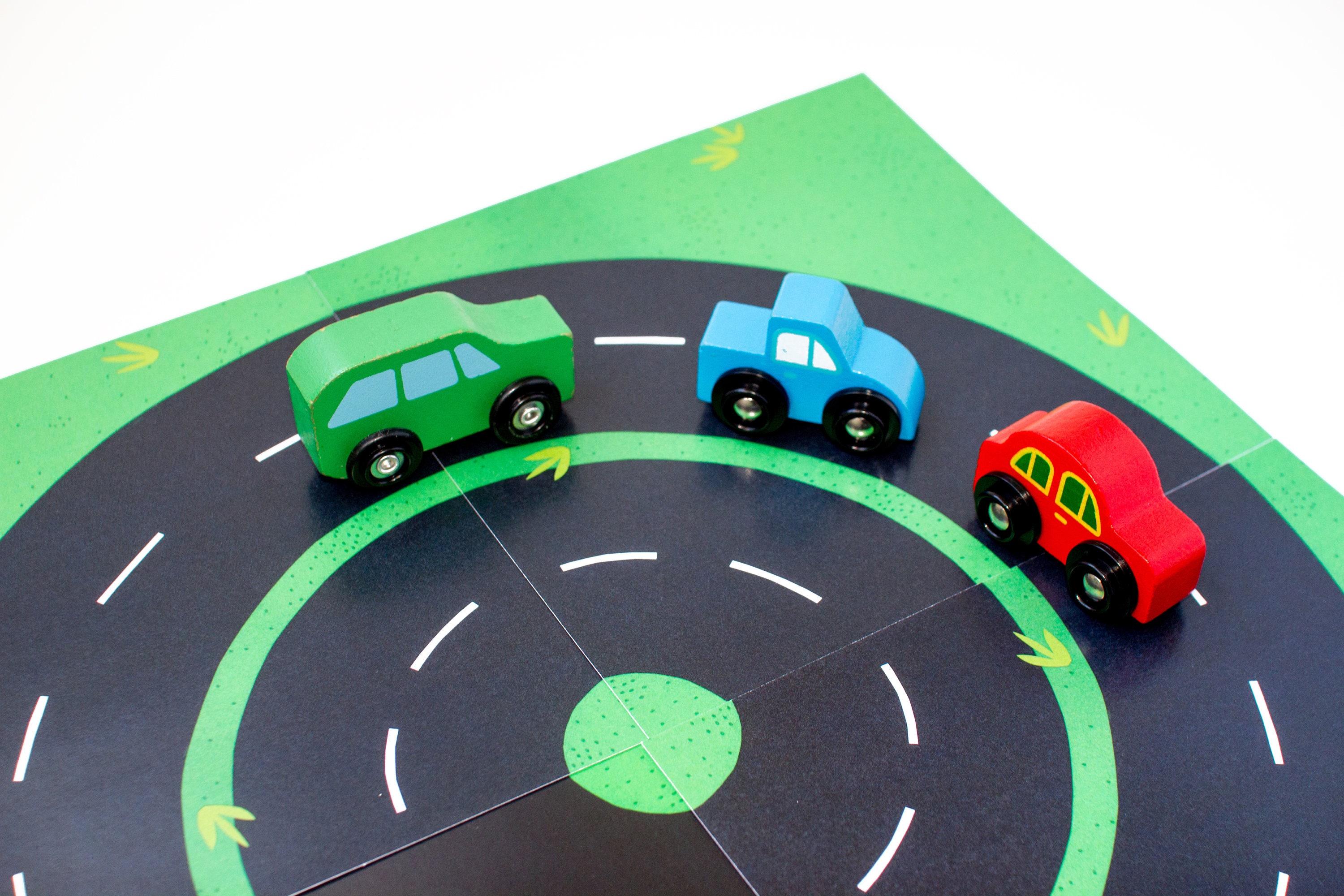 Toy Car Play Mat, Race Track: CORNER and CURVE Pieces. - Etsy