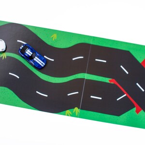 Toy Car Play Mat, Race Track Set. Printable Road Play Mat - Etsy
